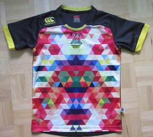 ENGLAND RUGBY SEVENS 7s away jersey shirt CANTERBURY 2013-2014 BOY KIDS ...