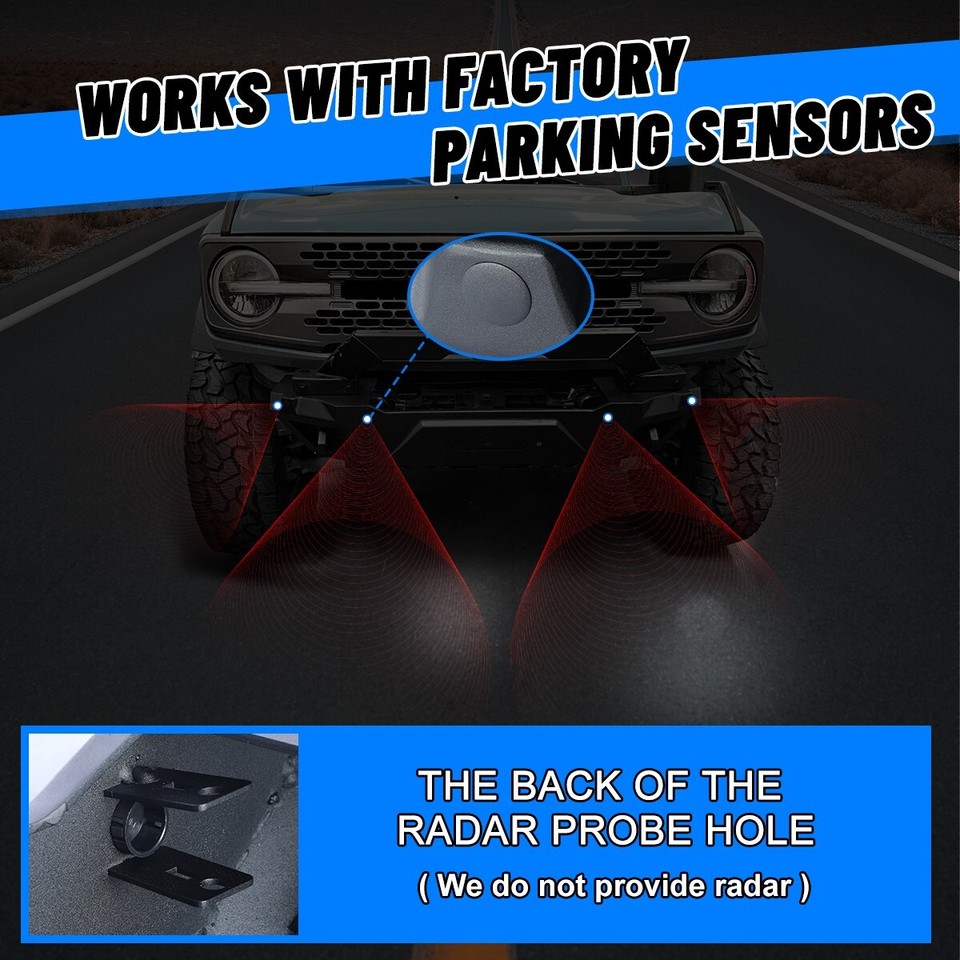 Front Bumper W/D-ring Mounts Fit For Ford Bronco 2021-2025 Off-Road ...