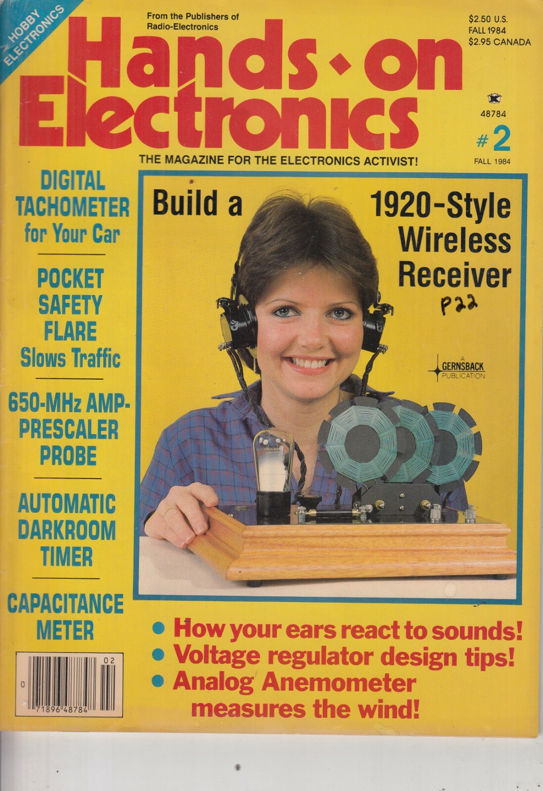 HANDS ON ELECTRONICS MAGAZINE - FALL 1984 - BUILD A WIRELESS RECEIVER ...