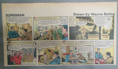 Superman Sunday Page #940 by Wayne Boring from 11/3/1957 Size ~7.5 x 15 inches | eBay