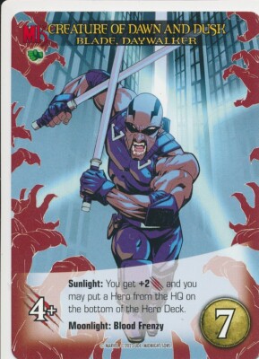 BLADE DAYWALKER Upper Deck Marvel Legendary MIDNIGHT SONS CREATURE OF ...