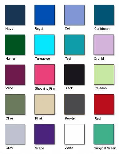 Cherokee Uniforms Color Chart - Infoupdate.org