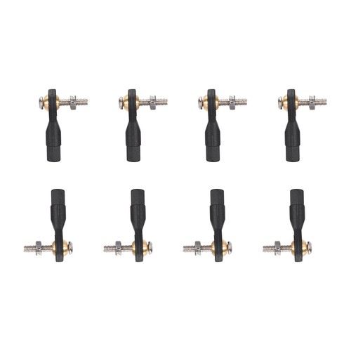 10 Pcs M2 2x19mm Lever Linkage Tie Rod End Ball Head End with Screws ...