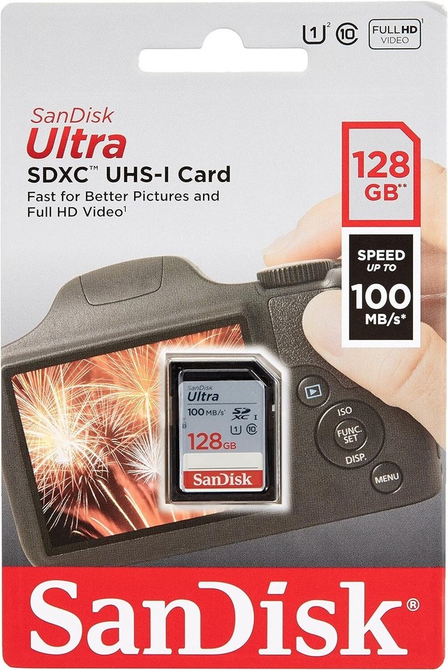 Sandisk Ultra 128GB Class 10 microSDXC Memory Card - SDSQUAB-128G-GN6MN 619659200480| eBay