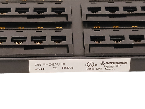 NEW Ortronics OR-PHD6AU48 Clarity Cat6A 10G 48 Port Flat Patch Panel | eBay