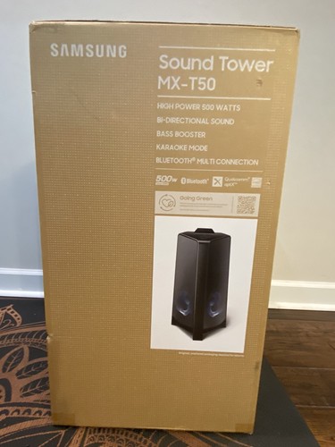 Samsung Sound Tower MX-T50 - 500-Watts Wireless Speaker - Black, New ...