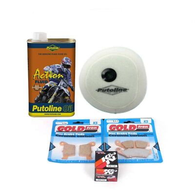 Service Kit for KTM 300 EXC TPI 2018-2020 Air Filter Fr/Rr Brake Pads ...