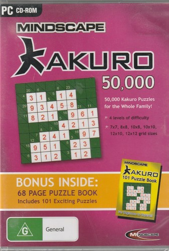 Pc Game - Mindscape - Kakuro 50,000 (NEW & SEALED) | eBay Australia