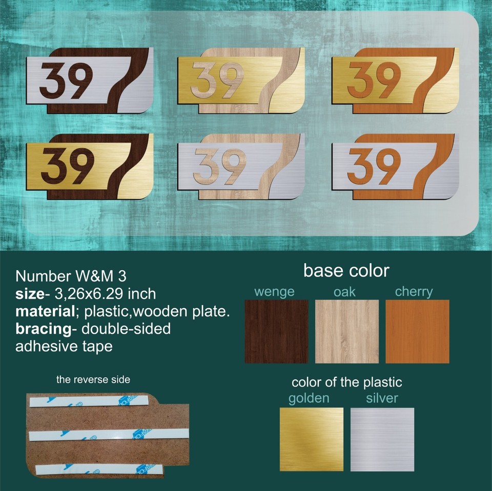 Apartment door Numbers Label | eBay