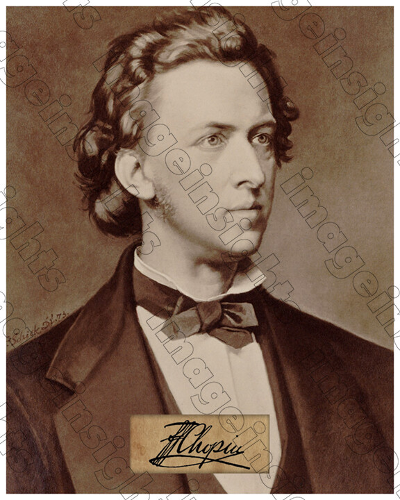FREDERIC CHOPIN Polish Composer Genius Virtuoso Engraving 8x10 ...