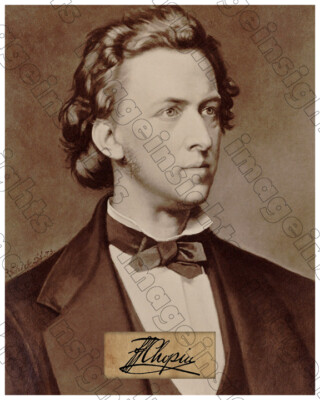 FREDERIC CHOPIN Polish Composer Genius Virtuoso Engraving 8x10 ...