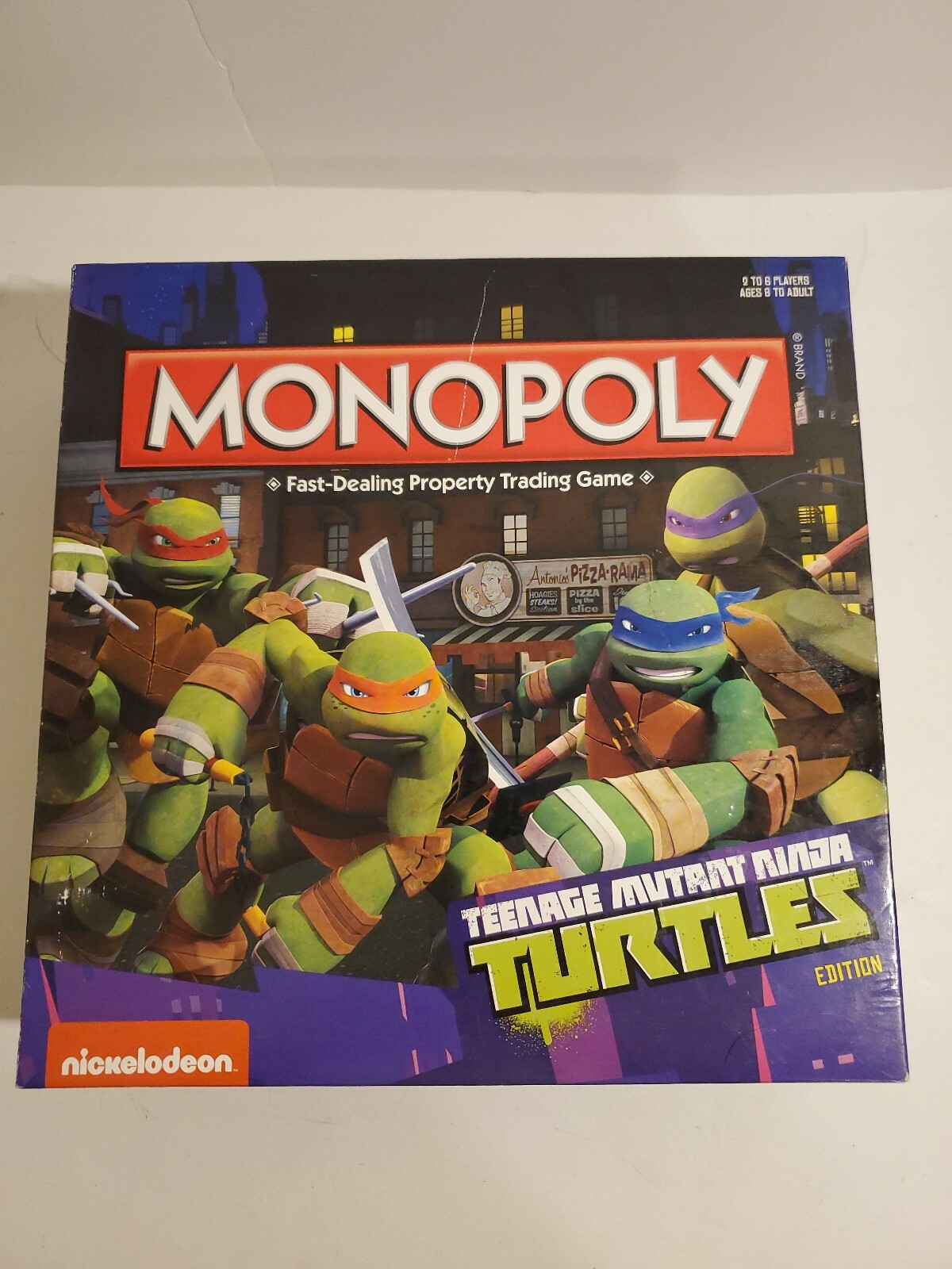 HASBRO MONOPOLY TEENAGE MUTANT NINJA TURTLES 2014 Barely Used 100% ...