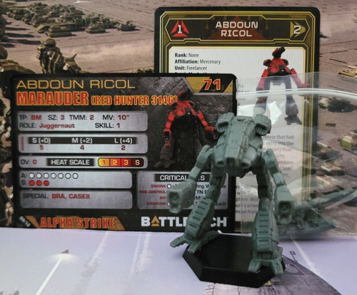 Battletech Marauder Mech Legendary Mechwarriors II Miniature | eBay