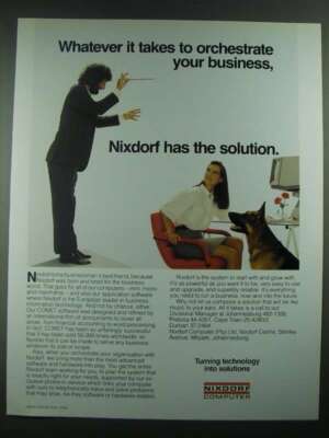1988 Nixdorf Computers Ad - Whatever it Takes to Orchestrate your ...