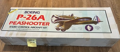 ROYAL BOEING P-26A PEASHOOTER AIRCRAFT KIT 67” WINGSPAN .60-.90 RARE ...