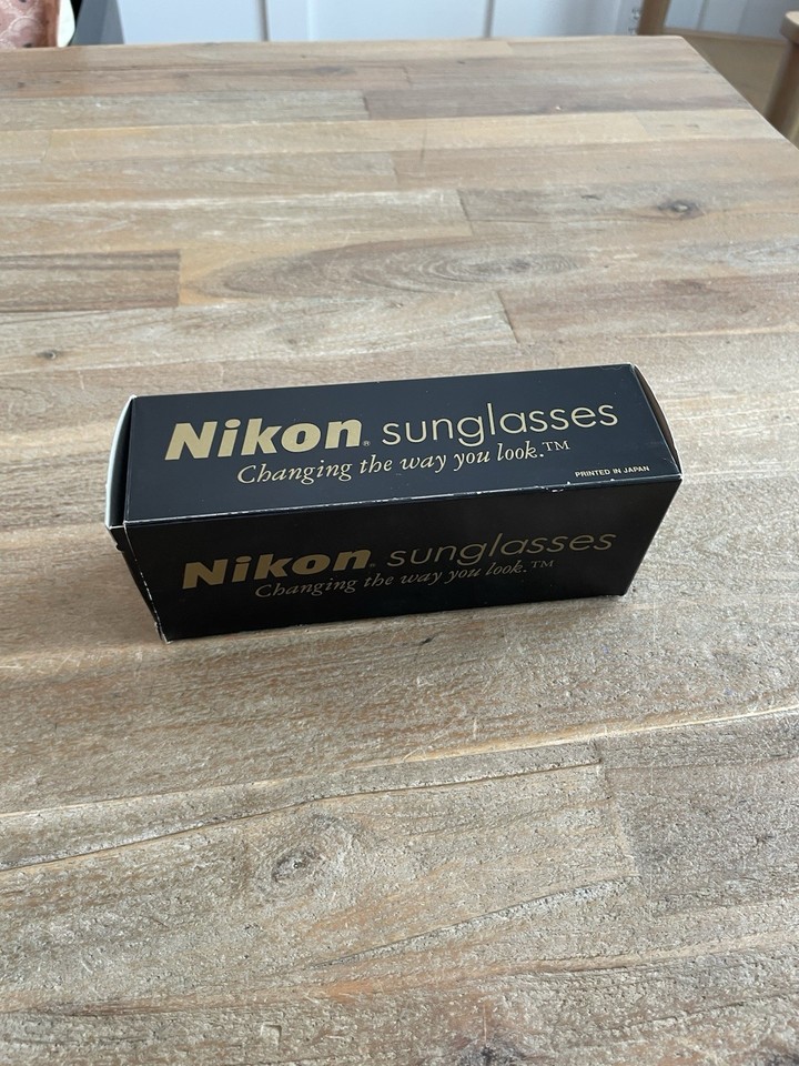 Vintage Nikon NK4920-5 59023 AVIATOR Sunglasses Black Frame Japan ...