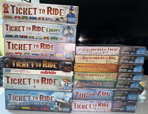 Ticket to Ride Board Game Lot Ultimate Bundle - Europe, Nordic ...