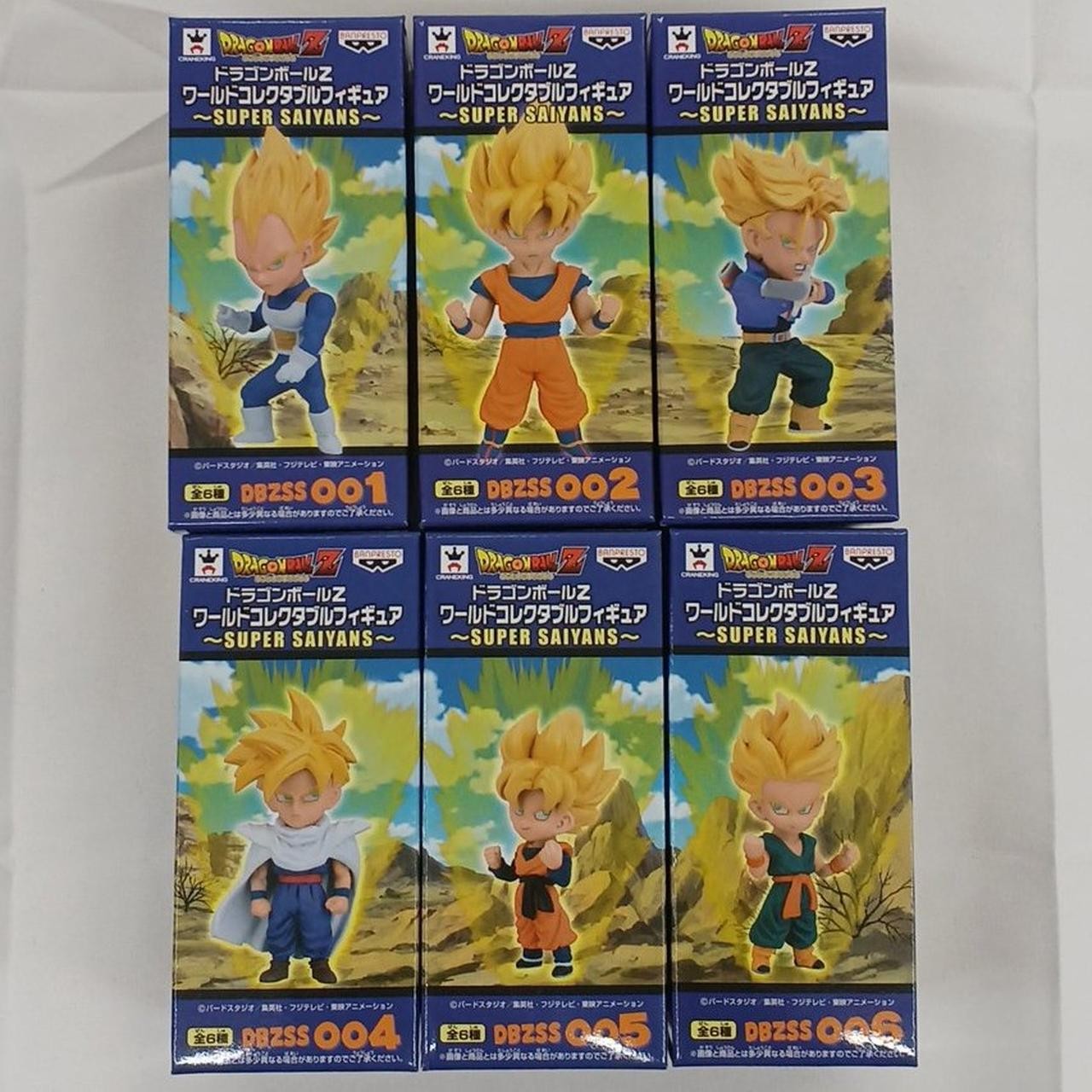 World Collectible Figure Model Number Dragon Ball Z Super Saiyans ...
