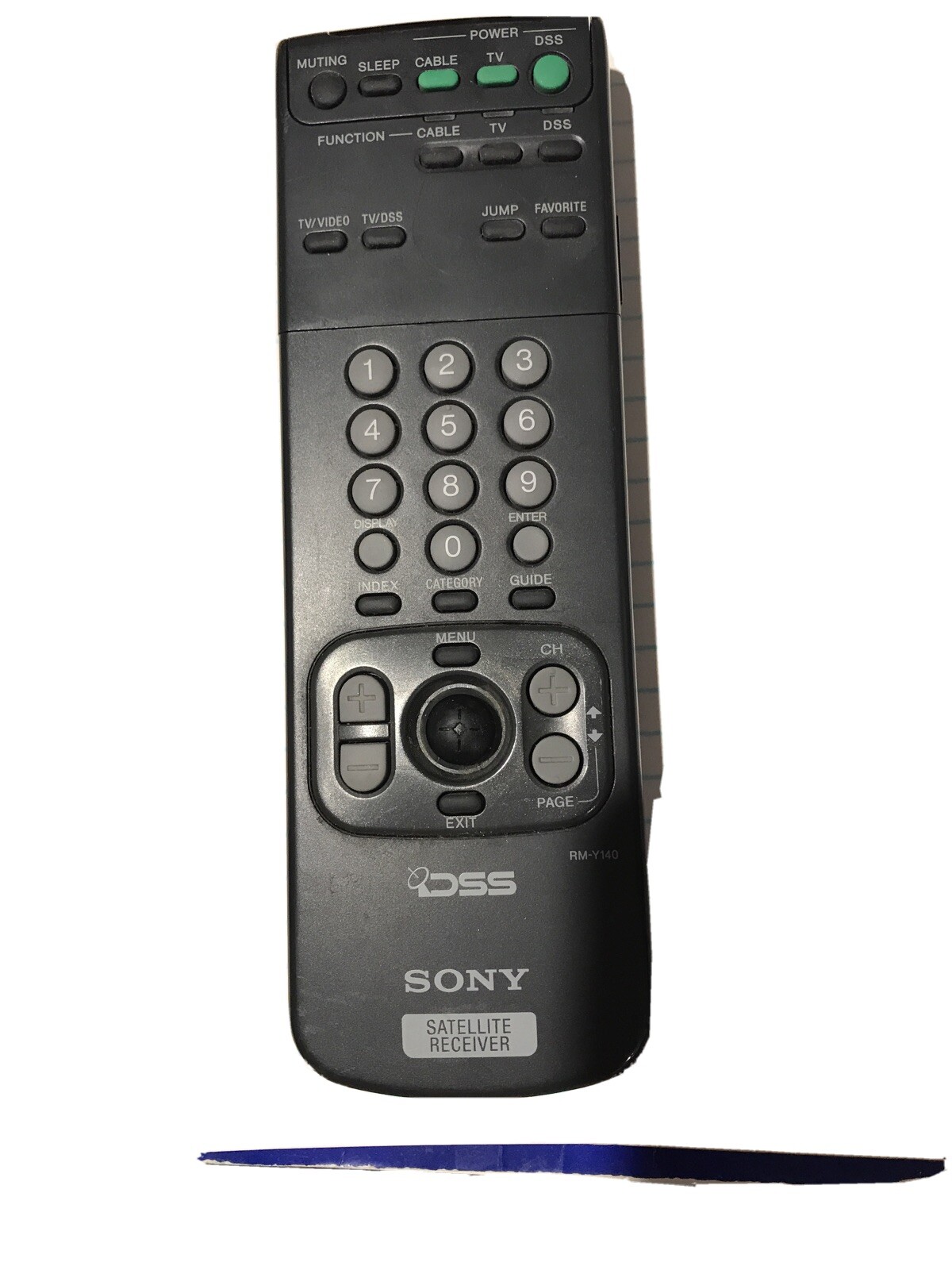 Sony DSS Receiver Remote Control RM-Y140 | eBay