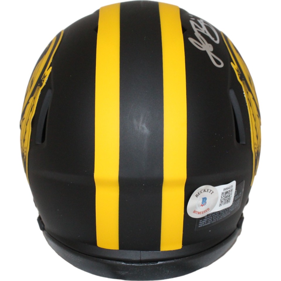 John Riggins Signed Washington Redskins Eclipse Mini Helmet Beckett ...