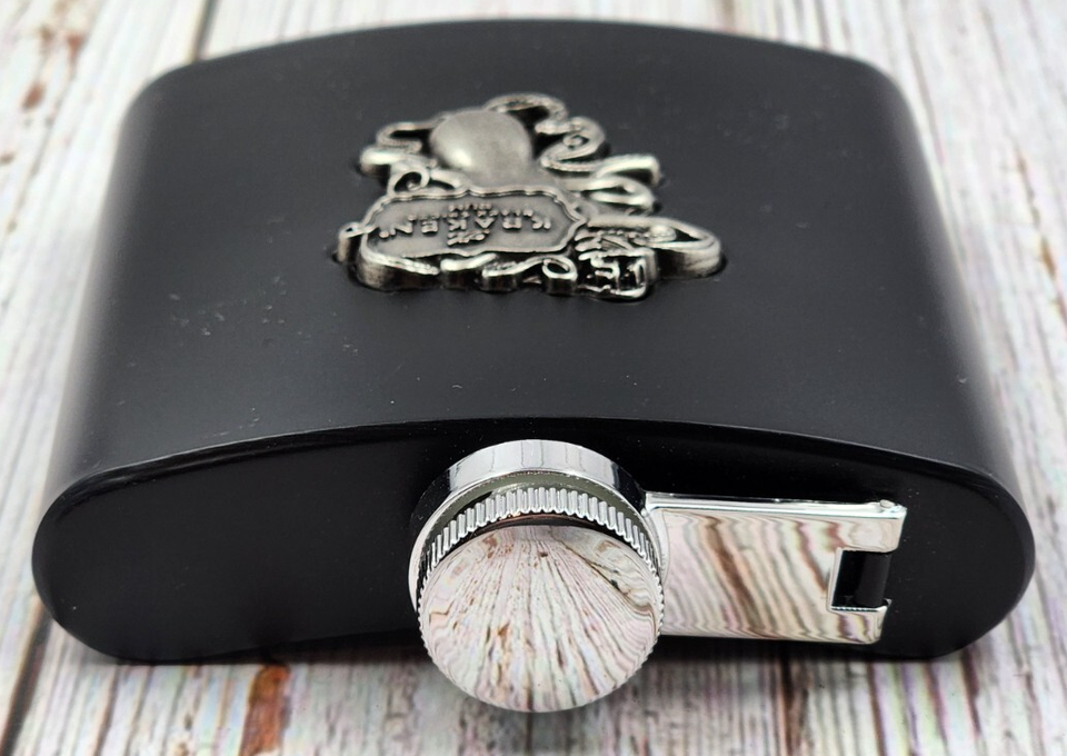 KRAKEN Black Spiced Rum Stainless Steel 6 oz. Hip Flask | eBay