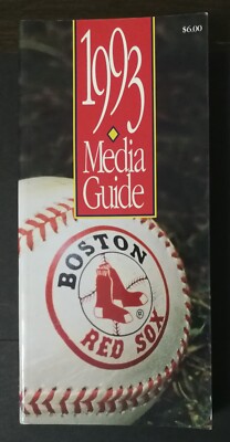 Boston Red Sox 1993 MLB Baseball Media Guide Information Guide | eBay