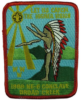 1988 NE-6 Conclave Broad Creek Patch RED Bdr (SK409) | eBay