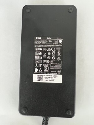 Dell 240W AC Adapter LA240PM160 GA240PE1-00 00MFK9 0FWCRC 19.5V 12.3A ...
