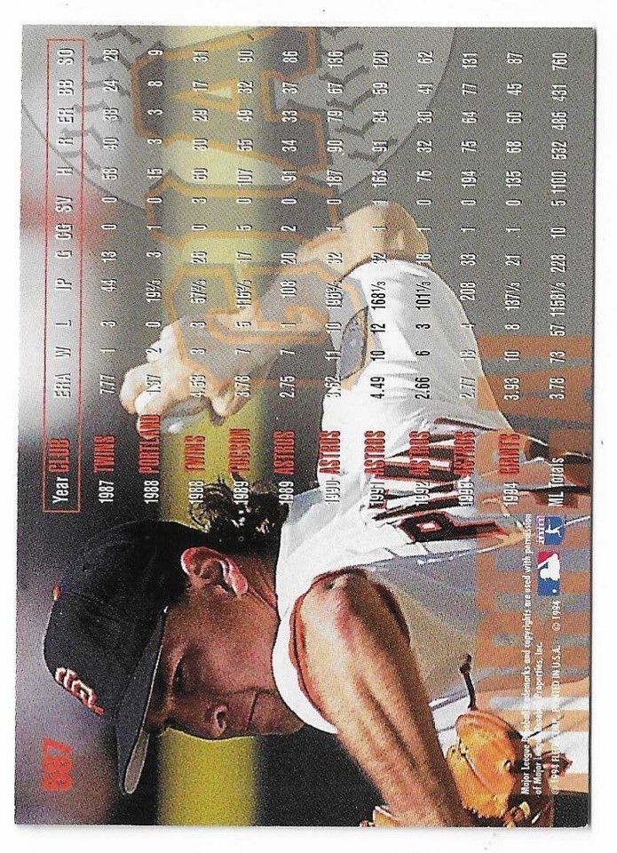 1995 Fleer Baseball Mark Portugal Card #587 San Francisco Giants | eBay