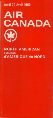 Air Canada North American timetable 4/25/65 [5071] Buy 4+ save 25% | eBay