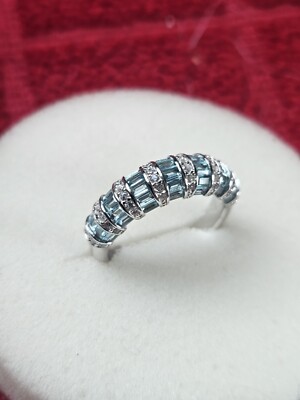 BP RING SIZE 8 RBP5685 The Sterling Club LC Paraiba Tourmaline On ...
