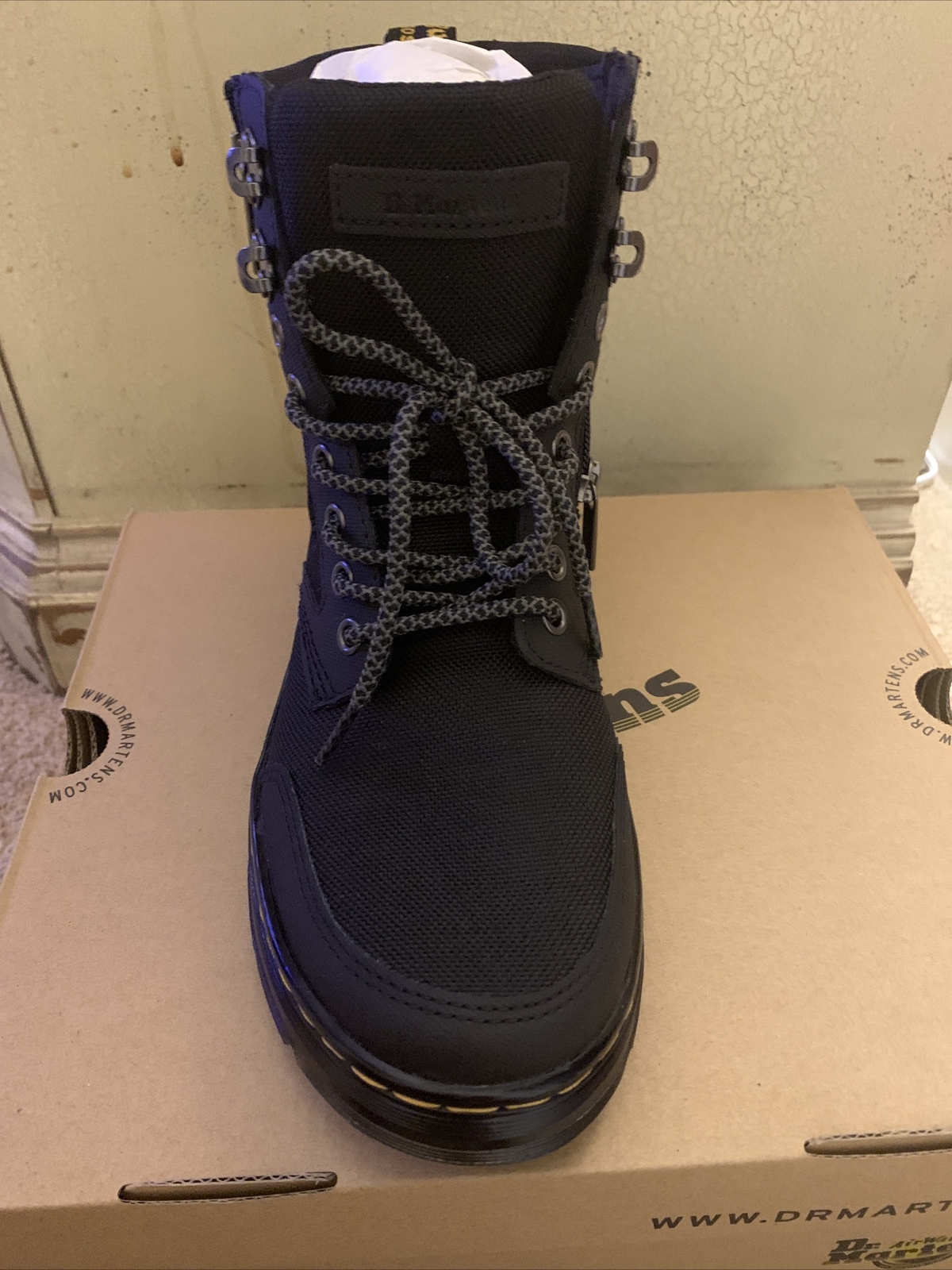 Dr Martens Combs Zip Tech X-Tough Unisex Ajax Black Utility Boots Sz ...