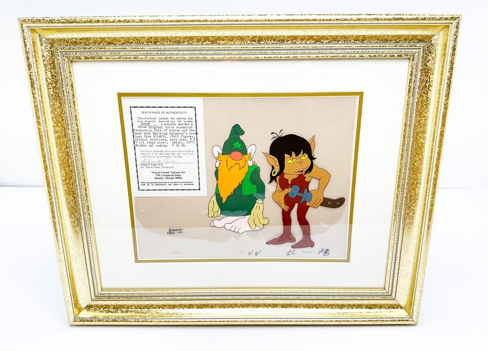 Bakshi Wizards Animation Cels + Sketches Avatar Weehawk COA Original ...