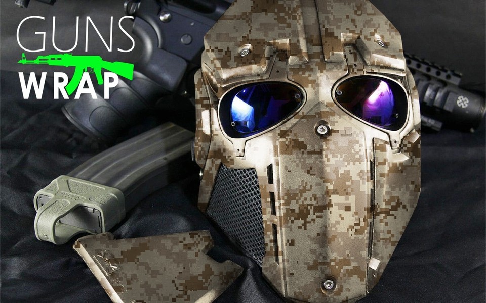 Camo Guns Wrap Skins Premium Vinyl Matte Camouflage Sheet (7.8inx39in ...