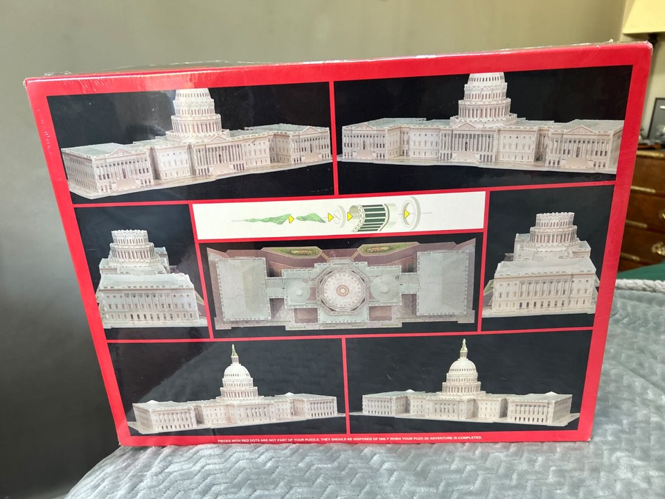 WREBBIT PUZZ 3D THE CAPITOL NEW 3 DIMENSIONAL JIGSAW PUZZLE 690 PIECES ...