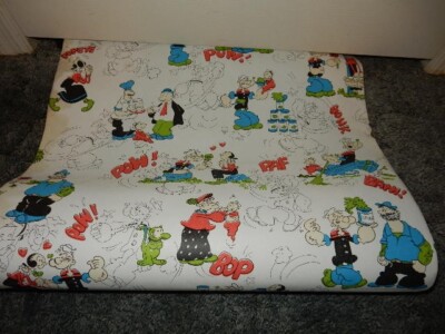 Vintage Roll of Popeye Wall Paper | eBay
