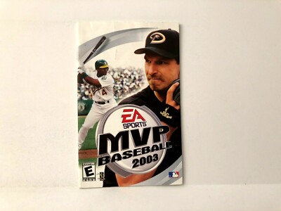 MVP Baseball 2003 PS2 MANUAL ONLY Authentic Insert | eBay