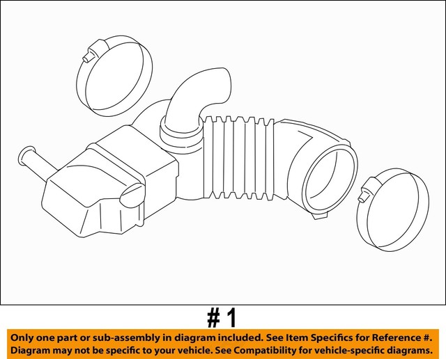 Nissan OEM 07-12 Sentra Air Cleaner Intake-upper Duct Tube Hose ...