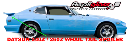 SPOILER suitable for DATSUN 240Z and 260Z REAR BOBTAIL WHAIL TAIL ...