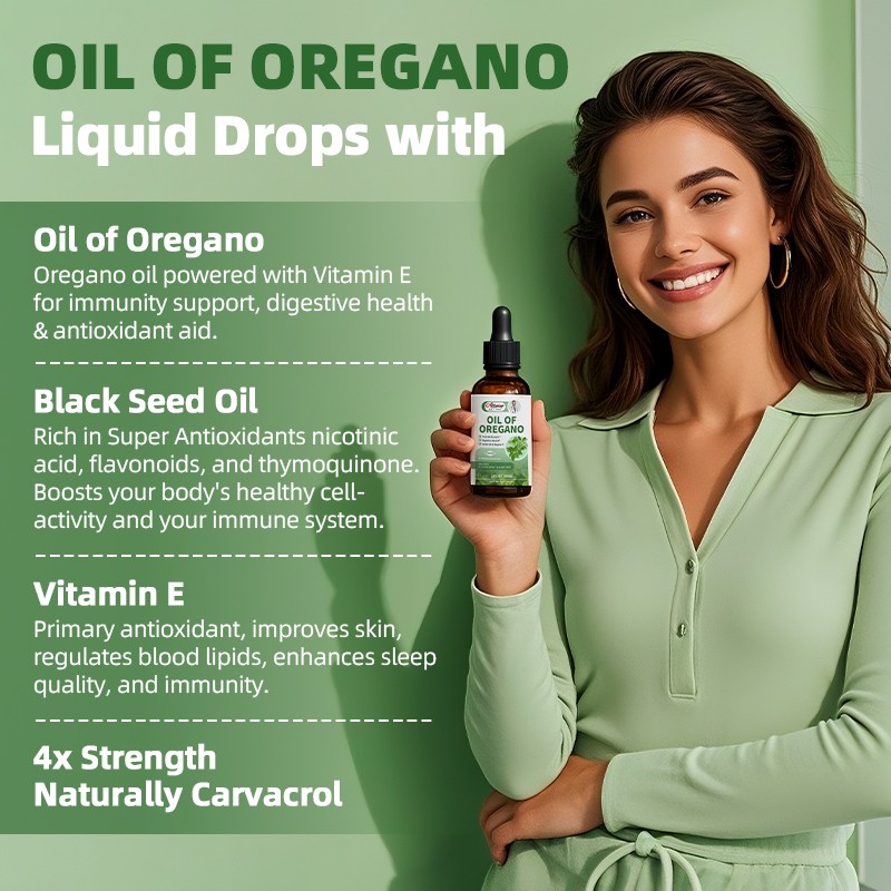 Strong Immune Booster Drops - Oregano Oil, Black Seed Oil, High ...