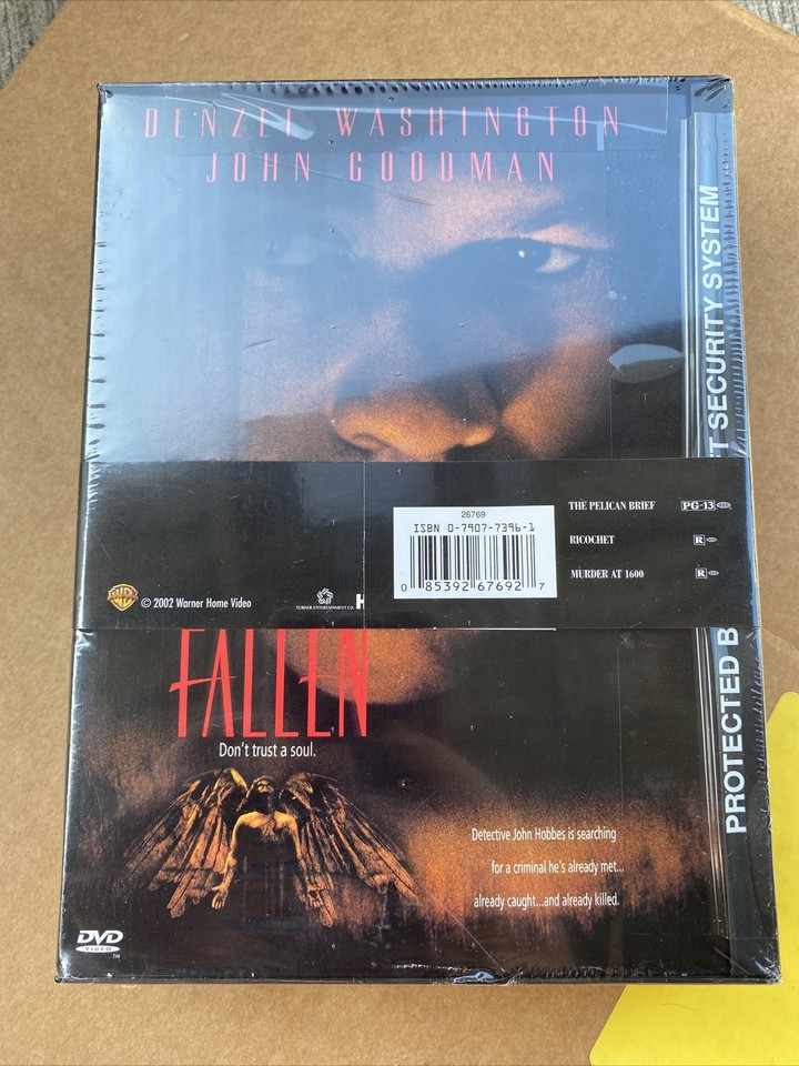 Denzel Washington - 3 Disc DVD Set (THE PELICAN BRIEF, RICOCHET, Fallen ...