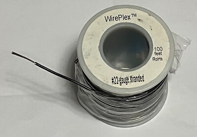 Wire-Plex™ 100 FT Hook-Up Wire 22 gauge stranded Black Wire. For Lionel ...