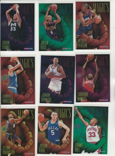 90's INSERTS LOT (19/20) 1994-95 HOOPS MAGIC'S ALL-ROOKIE TEAM W/ FOIL ...