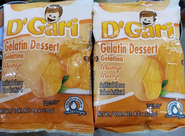 (4) D’gari Gelatin Dessert Mango Flavor 4.9 oz. Each Pack. | eBay