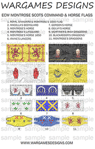 28mm ECW Montrose Scots Foot & Horse Flags - Pike & Shotte, FOG, DBR ...