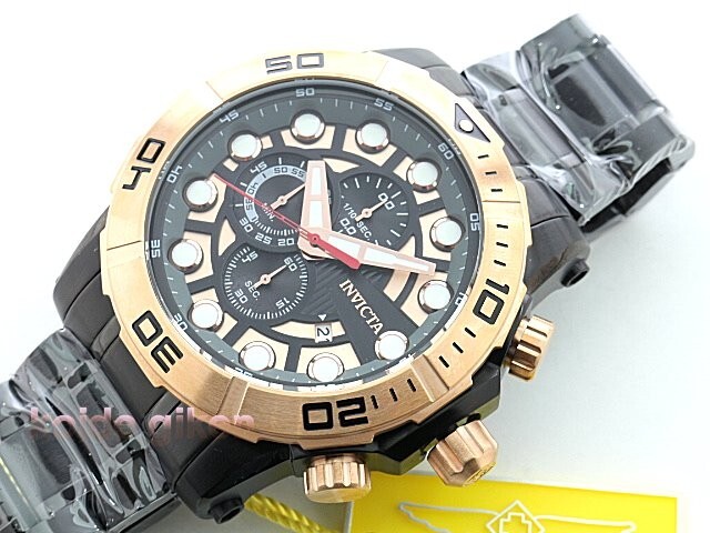 Invicta Men's Chronograph 28267 Sea Hunter Rose Gold & Black NWT from ...