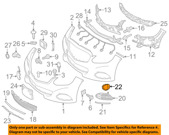 Mercedes-Benz 2128852822 Genuine OEM Rear Cover for sale online | eBay