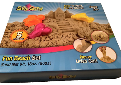 Silly Sand- Fun Beach Set- 5 Piece Set- Easy To Mold- Fun To Shape- New ...