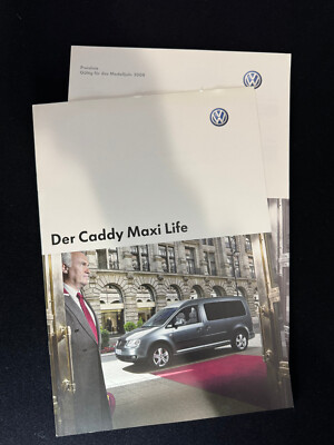 VW Volkswagen AG Der Caddy Maxi Life (German) Dealer Brochure Catalog ...