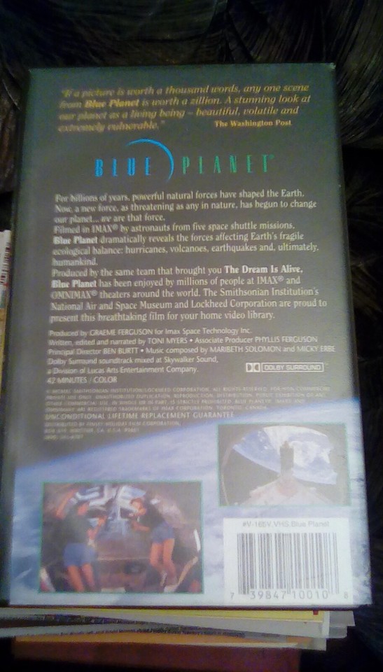 Blue Planet - An IMAX Space Film About Earth (1990) VHS documentary ...